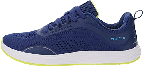 Mens Zero Drop Wide Toe Box Road Running Shoes Width Male Size 8 Lightweight Gym Sport Walking Workout Cross Training Tennis Athletics Outdoor Blue 41