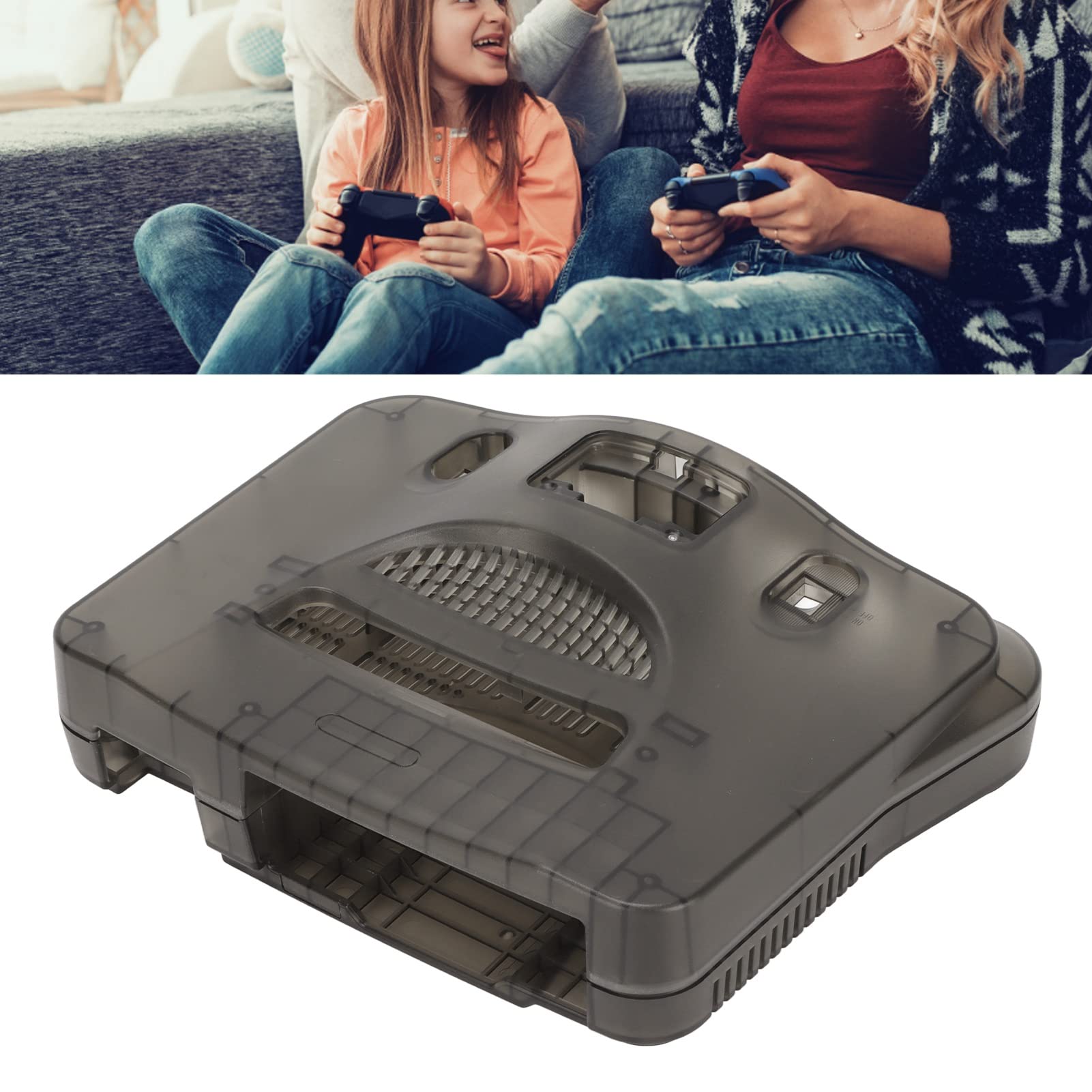 KOSDFOGE Replacement Translucent Case Multipurpose Retro Video Game Console Shell for N64 Retro Video Game Console