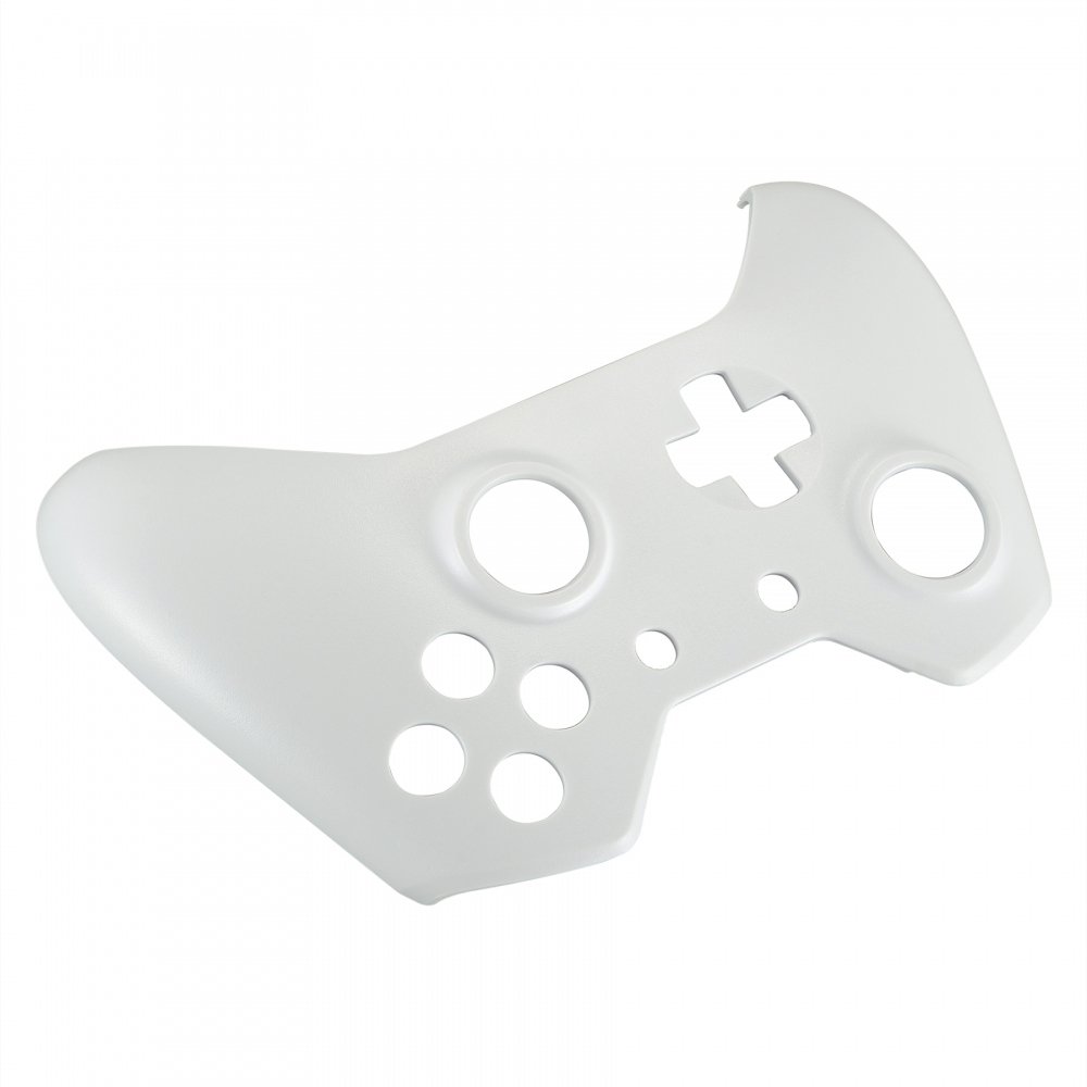 eXtremeRate Matte Solid White Front Top Up Shell Case Faceplate for Xbox One Controller