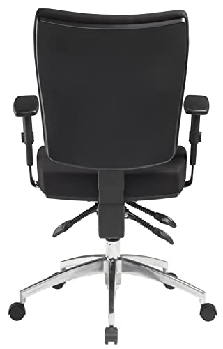 Pago Flash II Deluxe Ergonomic Chair Home Office Desk Chair with Alloy Spider and Adjustable Arms Black