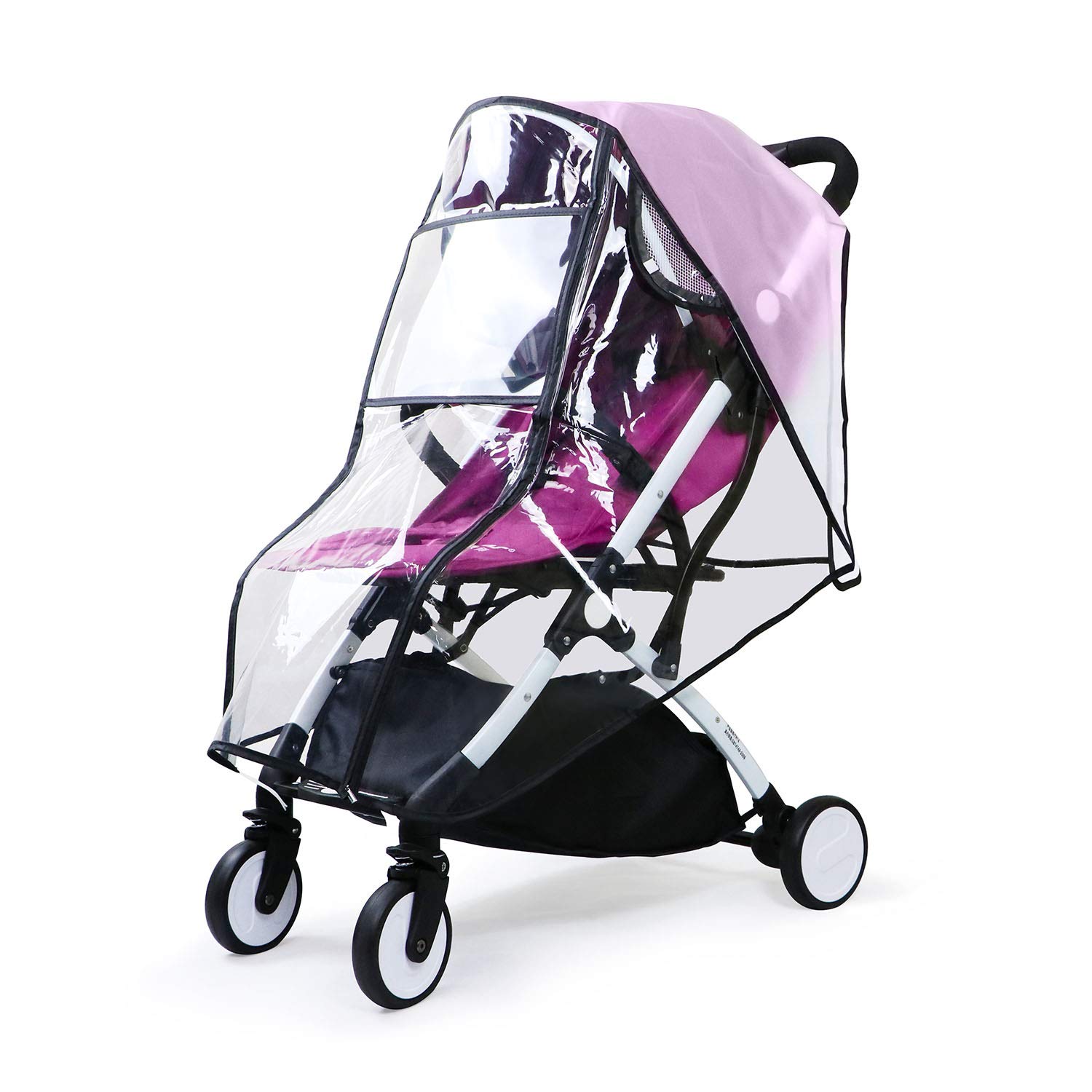 FANGSUN Universal Stroller Rain Cover, Baby Stroller Weather Shield, WaterproofâStroller Cover, Travel Umbrella Stroller Wind Dust Shield, Food Grade EVA, Eye Protect