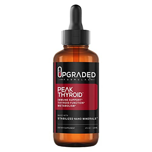 Upgraded Formulas Peak Thyroid Supplement - Energy Support to Reach Work and Fitness Goals, 4 fl oz