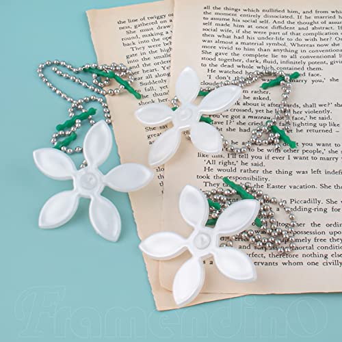 Framendino, 14 Pack Flower Shape Shower Drain Sink Remover Hair Filter Chain Hook Flower Drain Hair Catcher Drain Clog Remover Tool