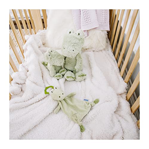 GUND Baby Baby Toothpick Ensley Alligator Teether Lovey Plush Stuffed Animal and Security Blanket, Green, 13"