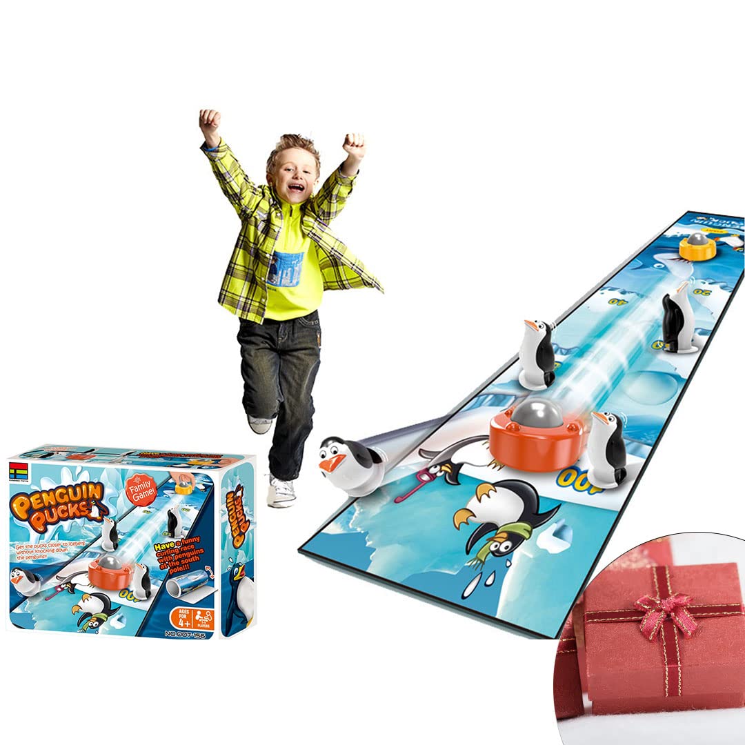 Let's Play with Us Penguin Pucks Easy to Portable