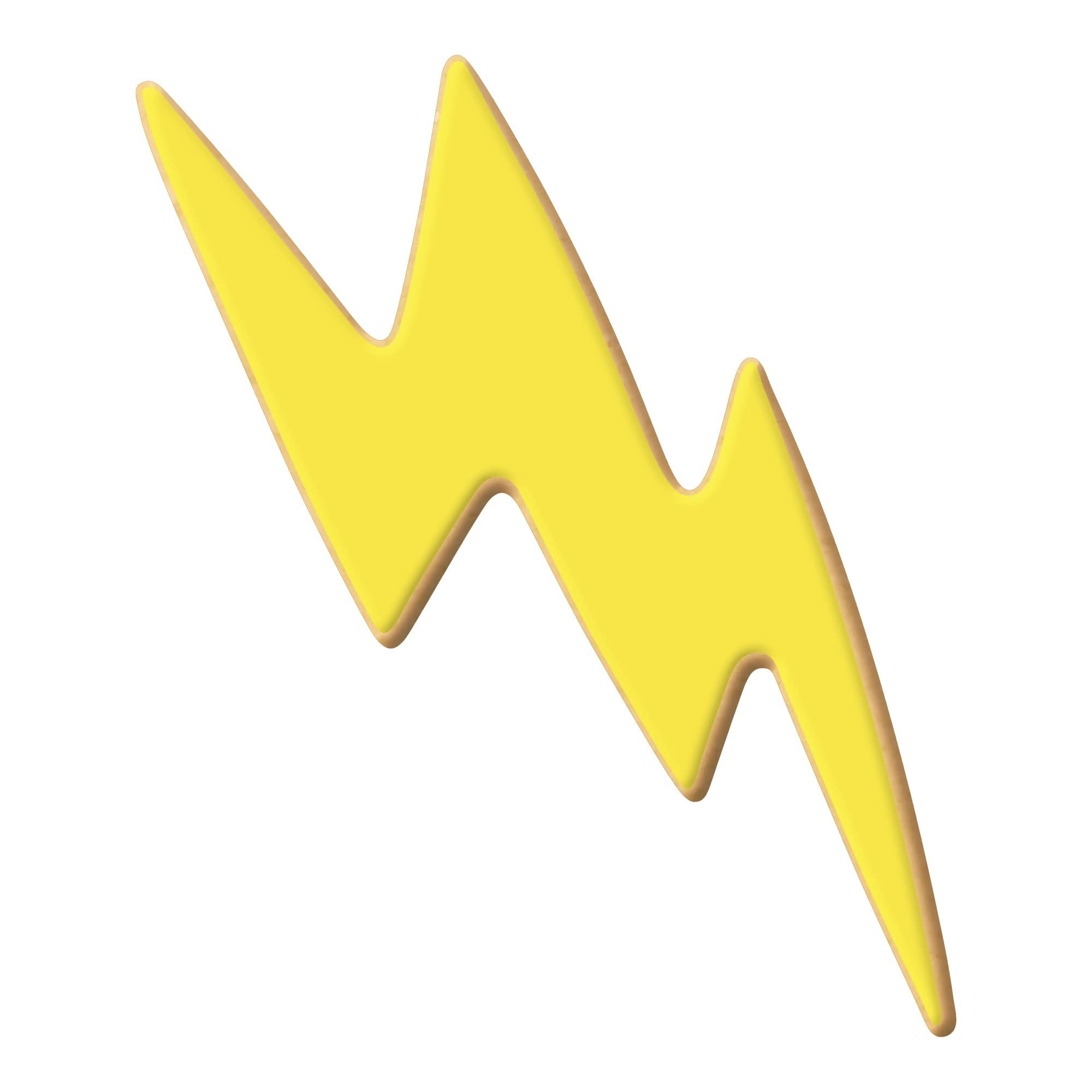 Lightning Bolt Cookie Cutter 5.5 Inch - Made in the USA β Foose Store Cookie Cutters Tin Plated Steel Lightning Bolt Cookie Mold