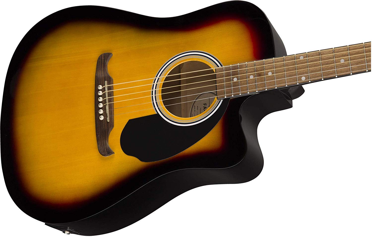 Fender FA-125CE Dreadnought Acoustic Electric Guitar, with 2-Year Warranty, Sunburst