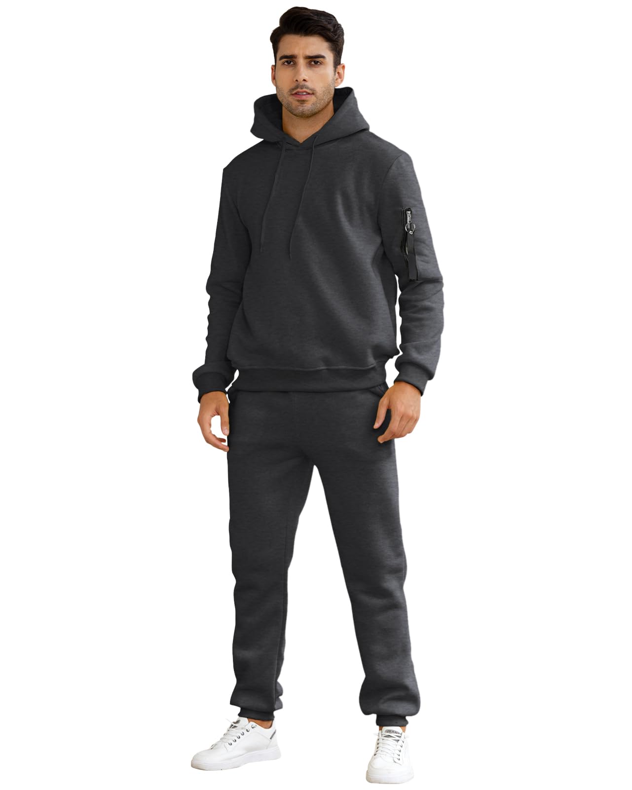 Hakjay Mens Sweatsuits Sets, Track Suits Men Set, Jogging Suits with Zipper Pockets