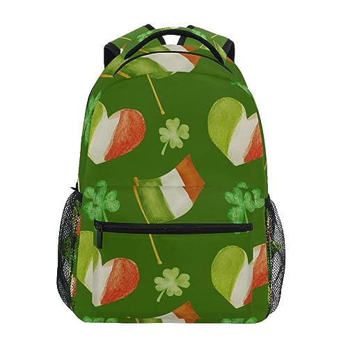 ODAWA St Patricks Day Shamrock Backpack for Boys 6-8 Backpack School Teens