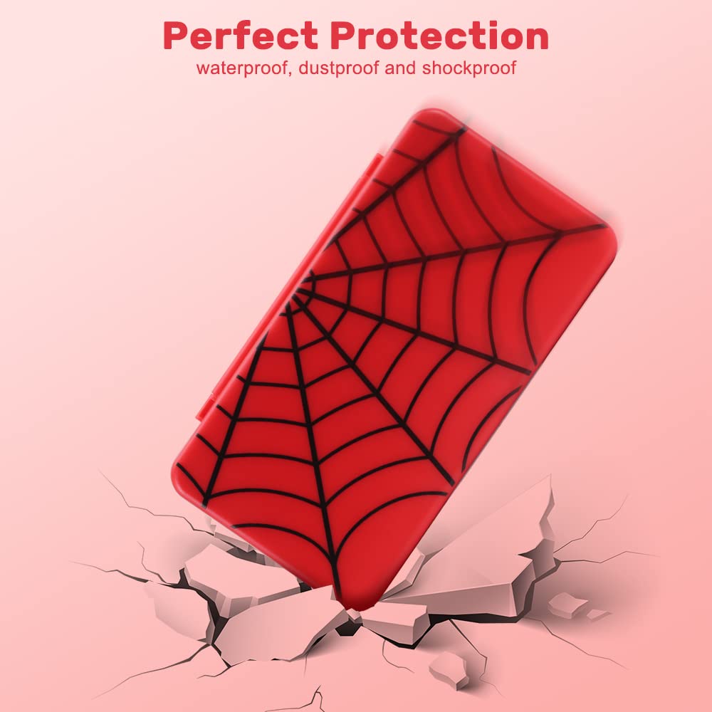 Jusy Case Compatible with Nintendo Switch Game Card, with 24 Game Card Slots and 24 Micro SD Card Slots, Don't Touch Me Portable Protective Case