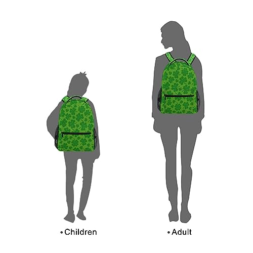 ODAWA St Patricks Day Shamrock Back Pack for School Boys School Backpack for Teens Girls