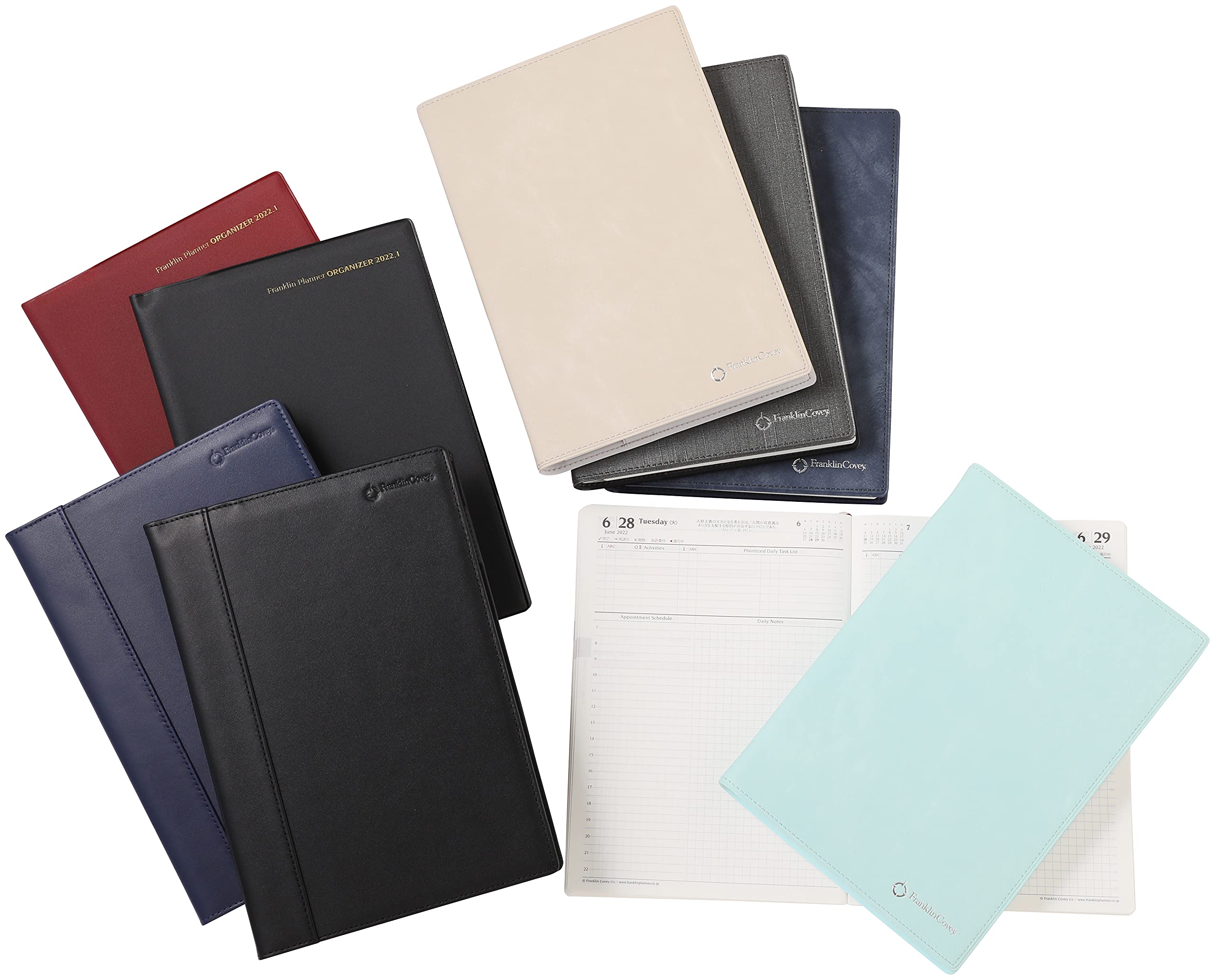 Franklin Planner Organizer, 1 Page a Day Uncovered, January 2022, A5 65393