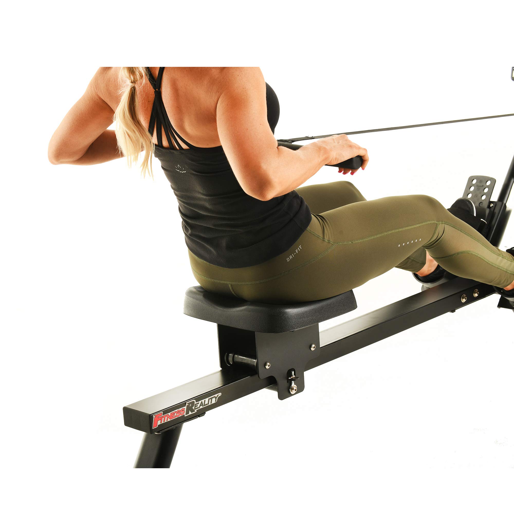 Fitness Reality Water Rowing Machine – 300lbs Capacity - Bluetooth 1 Year Free On Demand Classes - Foldable Rowing Machine for Home Use - Exercising Equipment for Cardio Training