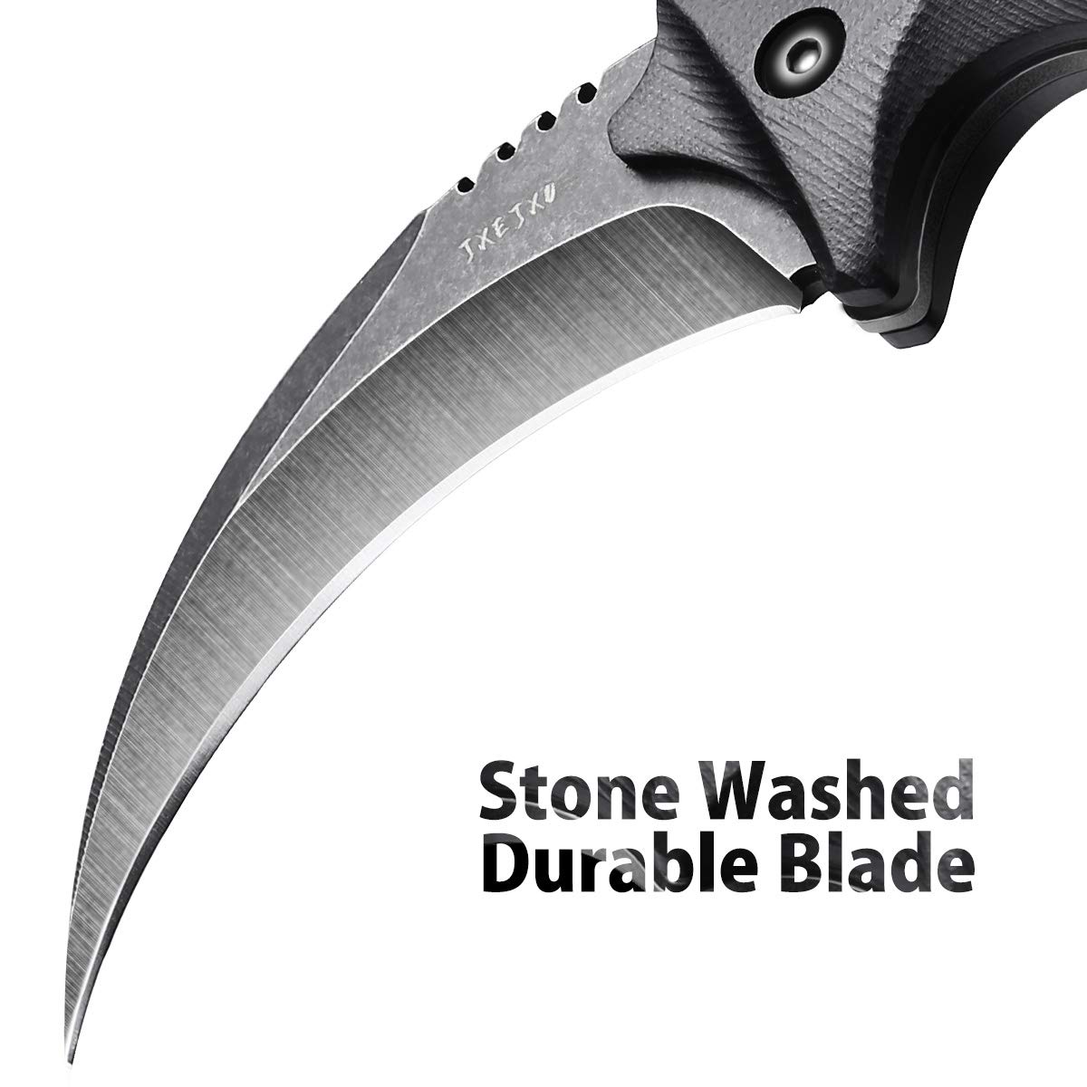 JXE JXO Tactical EDC Knife with Sheath Bundle Set, A+B Type