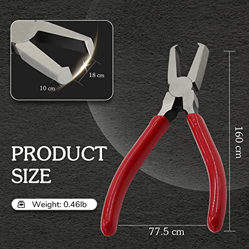 HUATOOL Guitar String Cutter Fret Wire Nipper Puller Removal Cutting Plier, Hardened Stainless Steel Jaw Flat Head, Luthier Repair and Make Special Tool DIY Guitar Bass Professional Accessories, 1Pc