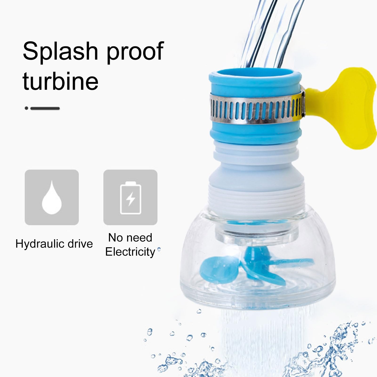 Faucet Filter 360 Degree Rotation Removable Splash-Proof Sturdy Sink Water Tap Nozzle Filter Kitchen Supplies Valentine's Day/Mother's Day/Wedding/Anniversary/Party/Christmas/Birthday Gifts (Green B)