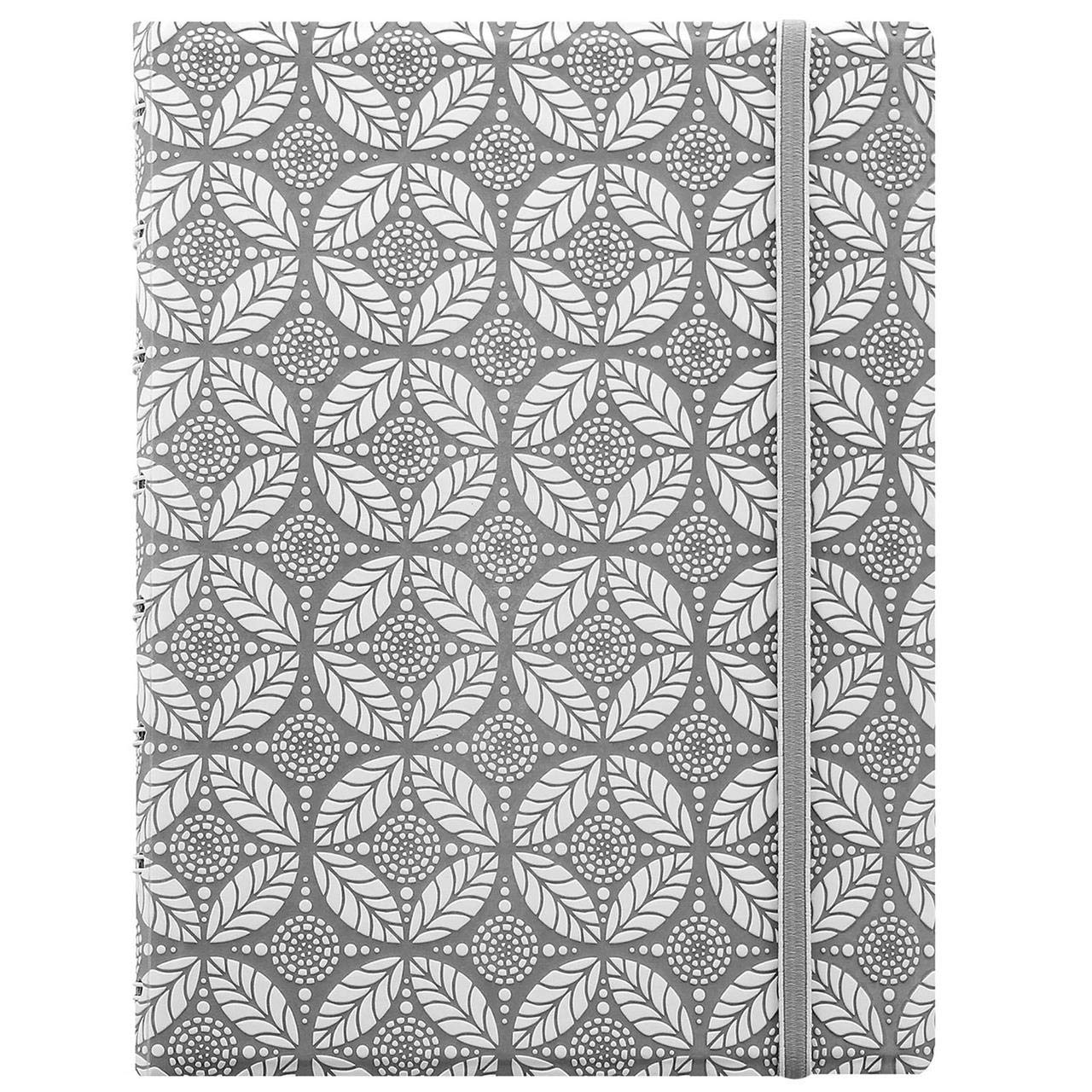 Filofax 115100 Notebook, Impression, A5, Gray White