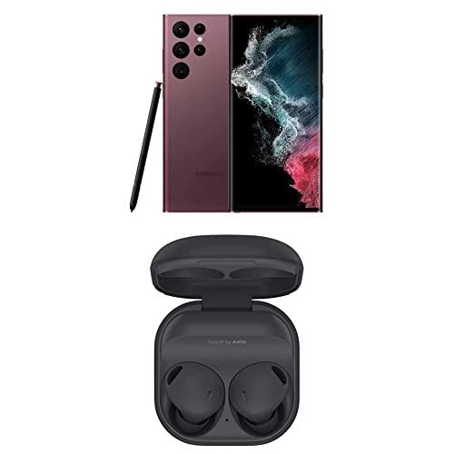 SAMSUNG Galaxy S21 FE 5G Cell Phone, Factory Unlocked Android Smartphone, 512 Burgundy with Bluetooth Earbuds