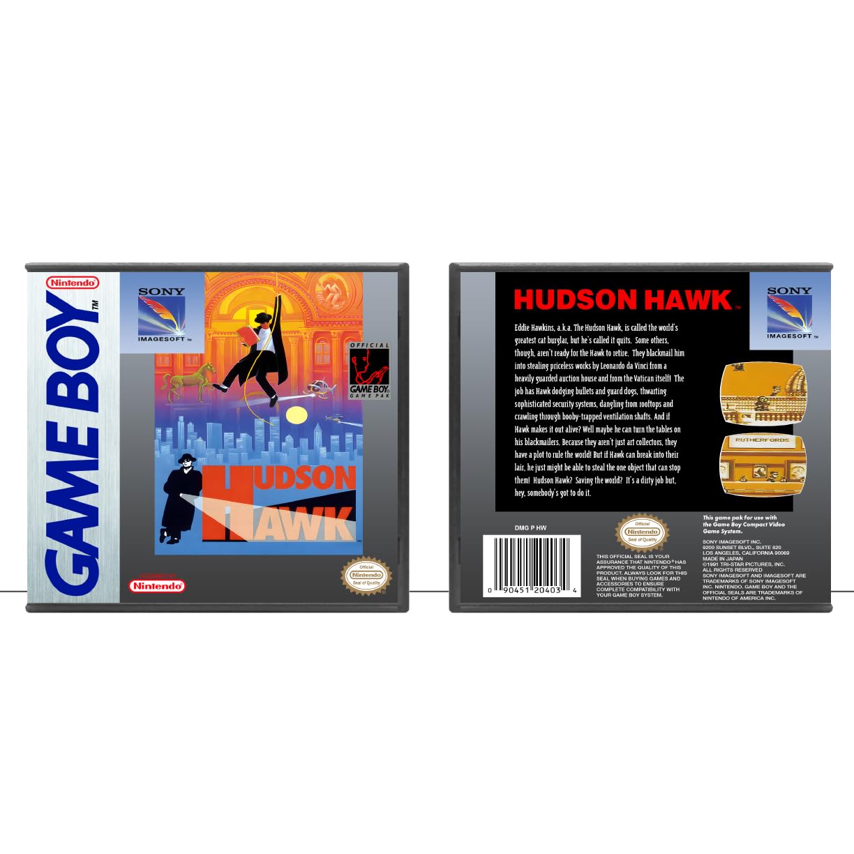 Hudson Hawk | (GB) Game Boy - Game Case Only - No Game