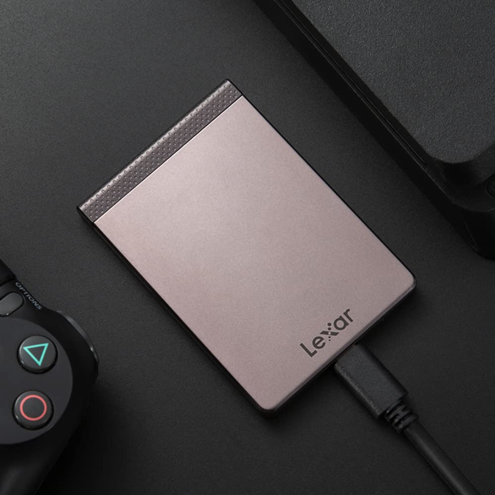 Lexar LSL200X512G-RNNNU SL200 512GB Portable SSD, Solid State Drive Bundle Professional 1800x Gold Series 64GB SDXC UHS-II Card