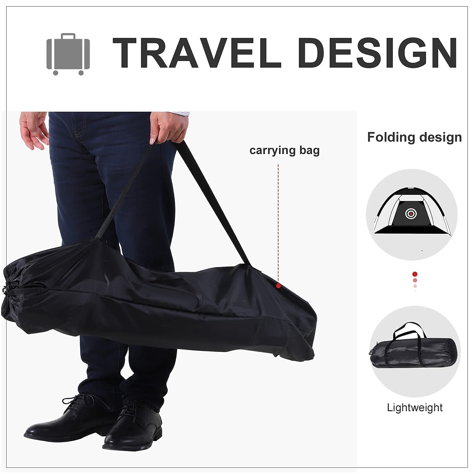 Golf Net, Golf Hitting Nets Training Aids Golf Practice Nets for Backyard Driving Range, Golf Chipping Net with Target Carry Bag for Indoor Outdoor Sports
