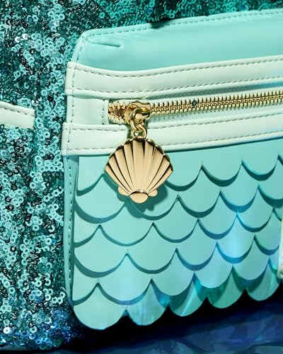 Loungefly Disney The Little Mermaid Sequins Collection Mini-backpack, Amazon Exclusive