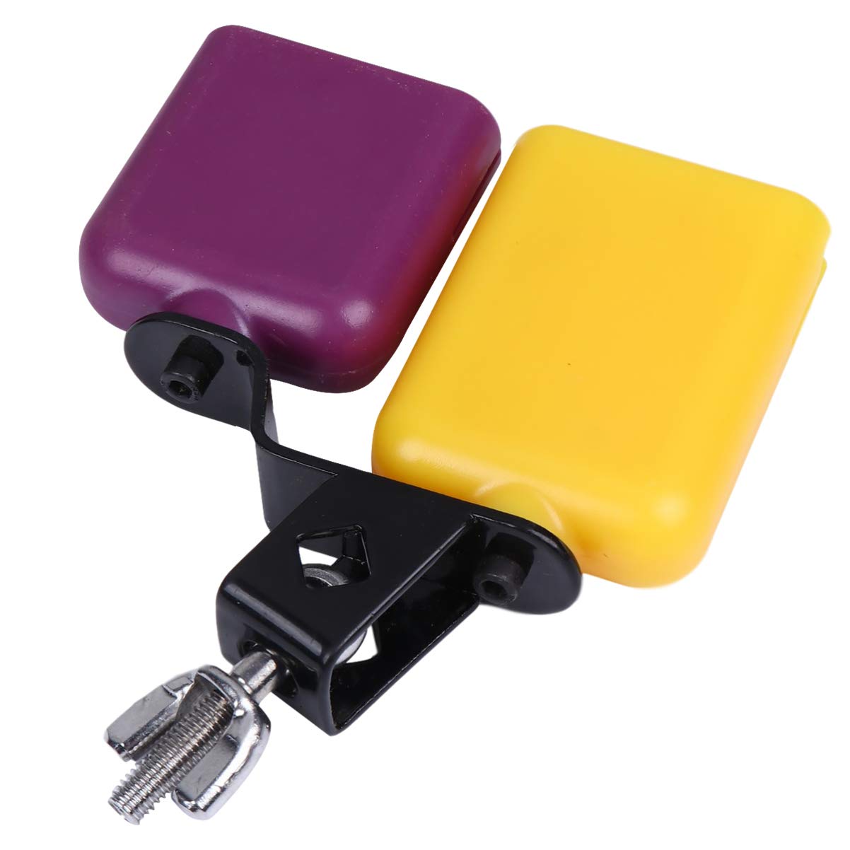 HEALLILY Drum Jam Block Set Drum Block Set Plastic Latin Percussion Block High and Low Tones Cow Bells Instrument Accessory ABS Latin Percussion Instrument Kit