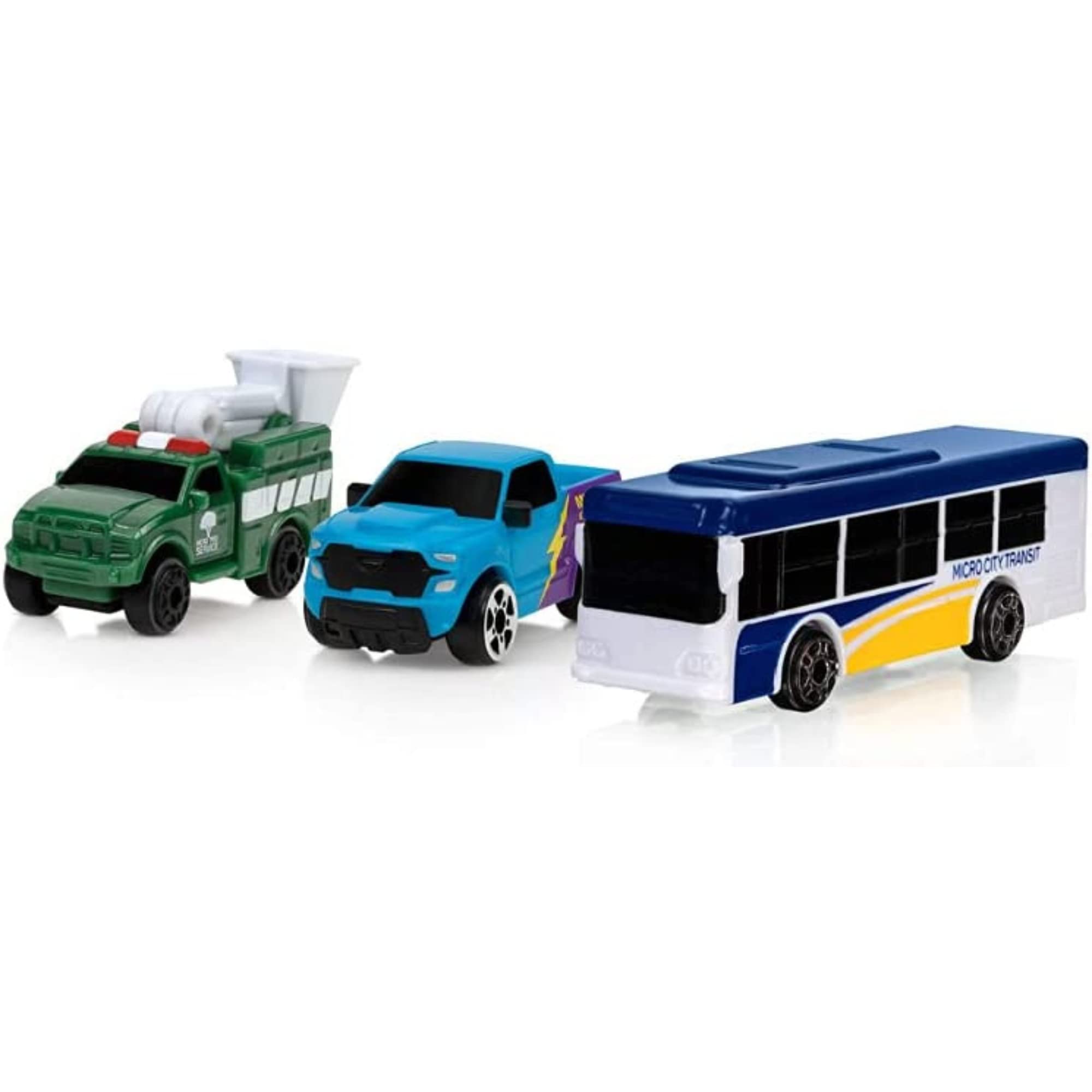 Micro Machines Series 2 & 3 Twin Packs - 6 Car Bundles - (0193 Micro Police Chase #11 & 0010 Micro City #06)