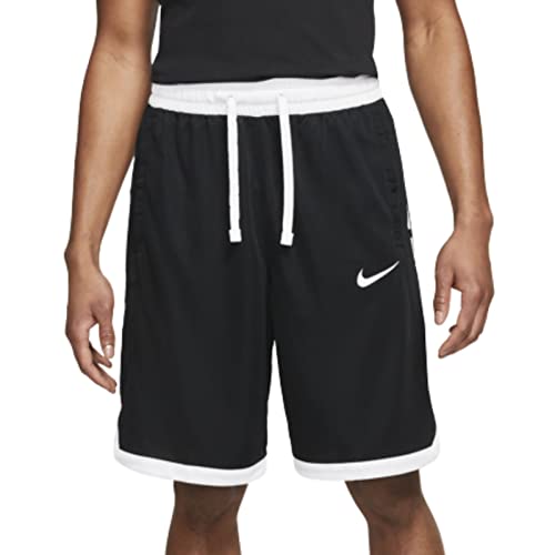 Nike Dry Men's Dri-Fit Elite Basketball Shorts (Black/White/White/White, Small)