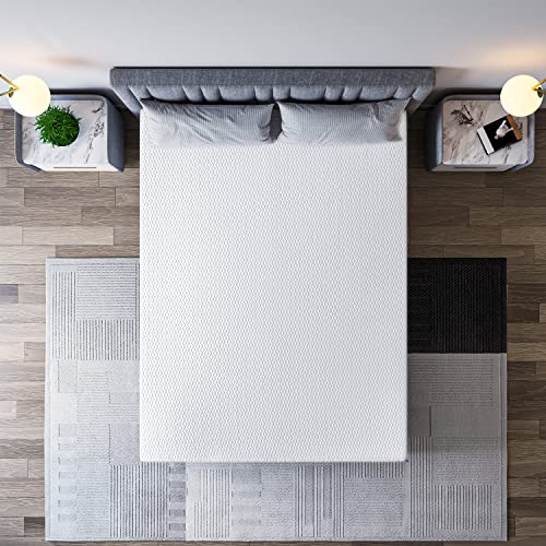 Sleepmax 3 Inch Gel Memory Foam Mattress Topper King - Medium Soft Enhance Comfort - Pressure Relief Memory Foam Mattress Pad, High Density Bed Topper with Zippered Cover
