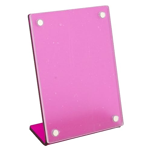 Free Standing Photo Frame, Simple Operation Slant Back Multipurpose Photo Frame for Movie Ticket Office (Purple)