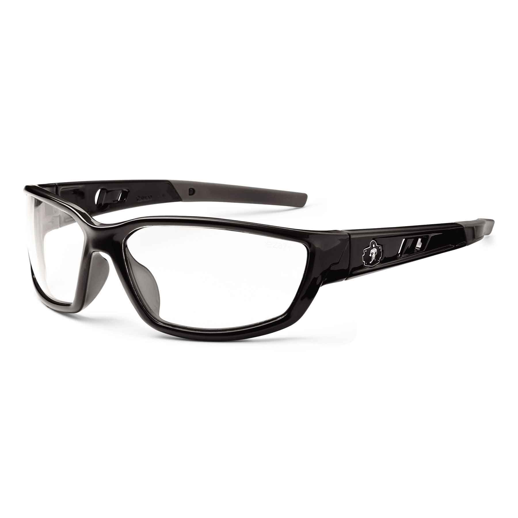 Ergodyne - 53080 Skullerz Kvasir Safety Glasses - Black Frame, In/Outdoor Lens