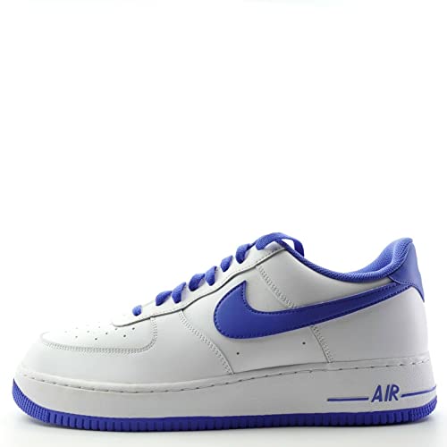 Nike Men's Air Force 1 '07 An20 Basketball Shoe, White/Medium Blue, 9