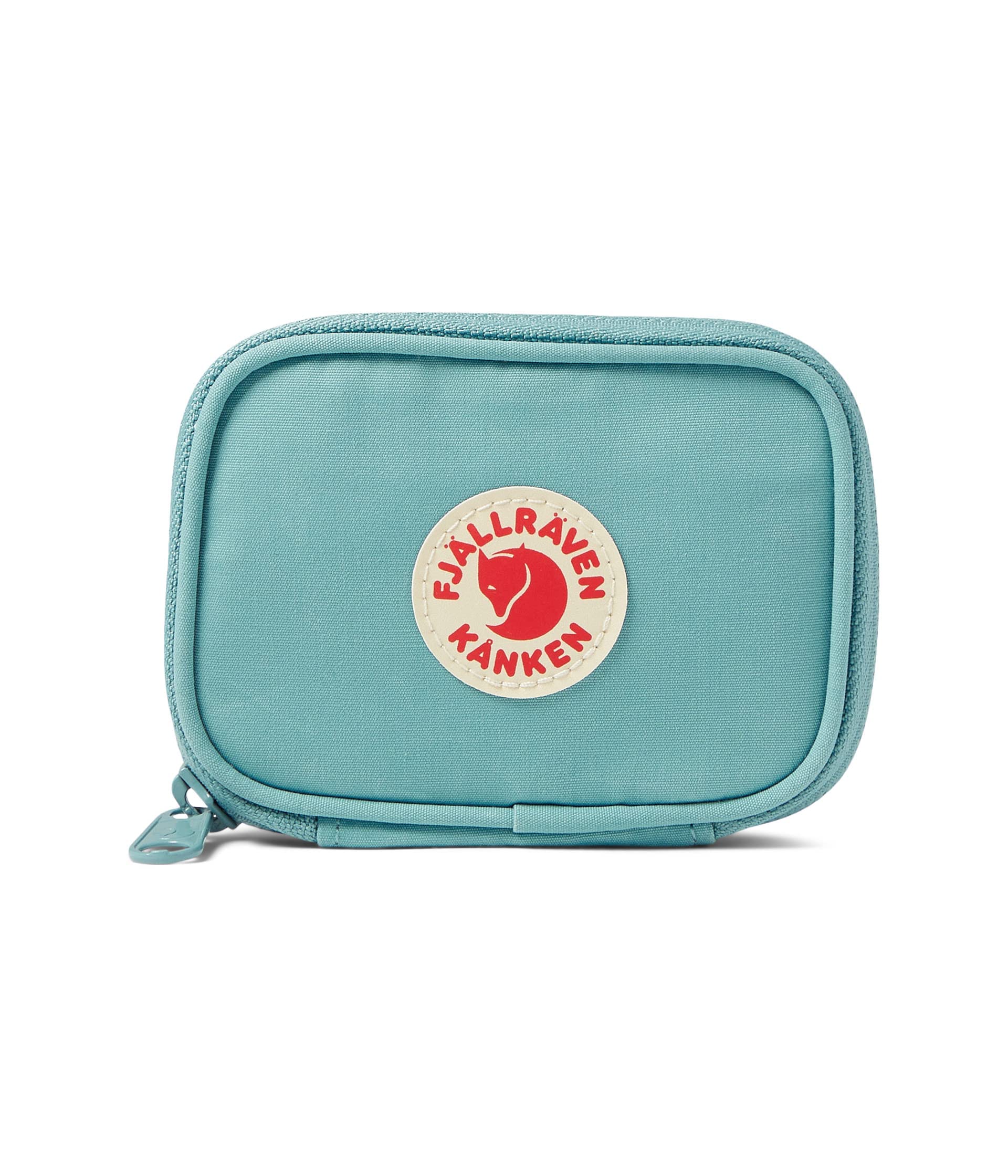 Fjällräven Kanken Card Wallet for Men, and Women - Zippered Compartment with Interior Coin Pocket, Exterior Sleeve, and Durable Design Sky Blue One Size One Size