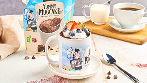 Farin'UP Mug Cake Mix with Belgian Chocolate, 15oz | Resealable, No Mess Packaging (Pack of 1)