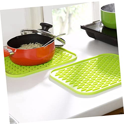 Holibanna Dining Room Table Decor Dining Table Decor Table placemats Dinner Table Decor Office Desk Decorations Coasters for Dining Table Silicone Table mat Cooking mat Square Silicone pad