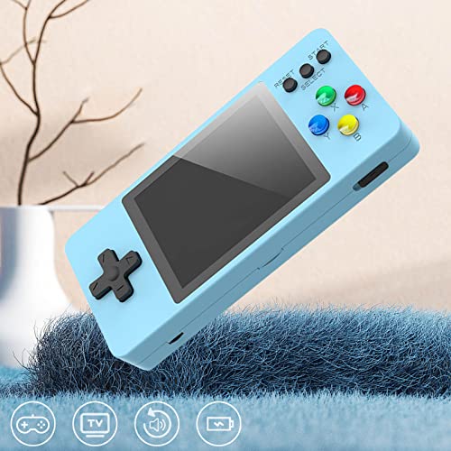 Handheld Game Console,Retro Video Game Console Handheld Systems,Portable Game Console for Kids,500 Classic Games Rechargeable Battery Support TV Connection (Green, 2.4 Inch Singles Without Handles)