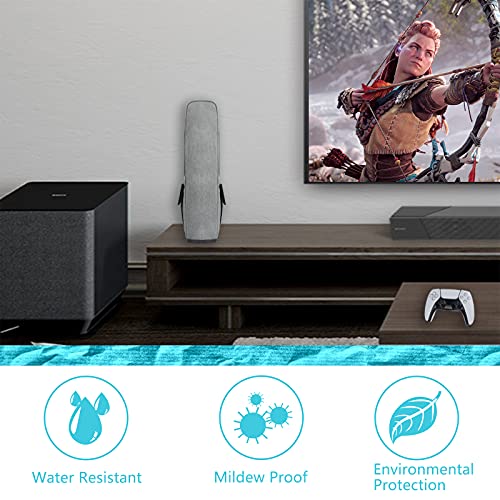 Geekria Console Skin Cover for Playstation PS5, Protective Dust Cover for PS5 Console Digital Edition, Game Discs Pockets, Waterproof Dustproof Shell Cover for PS 5 Accessories (Grey)