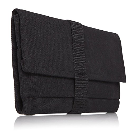 Extreme Grocery Coupon Organizer & Coupon Wallet Holder for Purse or Car (Black). Small Canvas Cloth Fabric with Dividers, Stickers