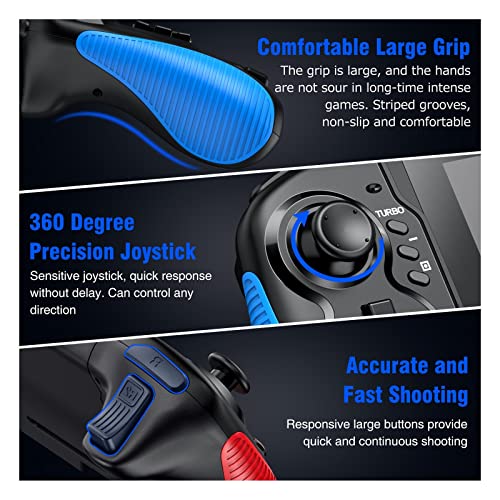 HEBBES Compatible with Nintendo Switch Controller Double Motor Vibration 6-Axis Gyro Handheld Grip Gamepad Compatible with NS Switch OLED Compatible with NS Accessories