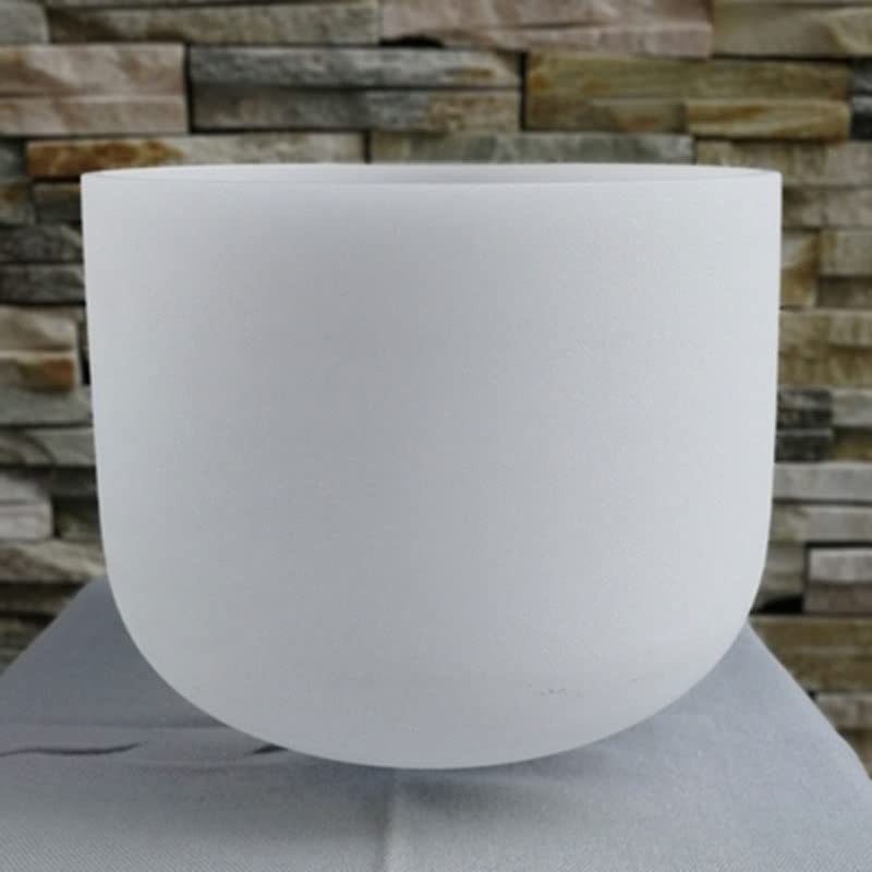 LXXSH Crystal Singing Bowl Frosted Yoga Sound Perfect Singing Bowl Rubber Stick