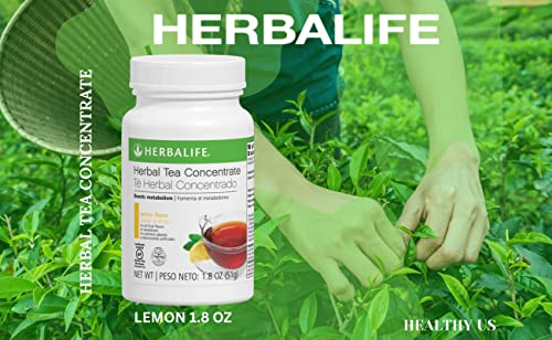 Herbalife TEAPACK Herbal Tea Concentrate: Lemon Flavor 30 Packets (1.7g), Boosts Metabolism, On The Go, Natural Flavor, No Artificial Sweeteners, Gluten-Free