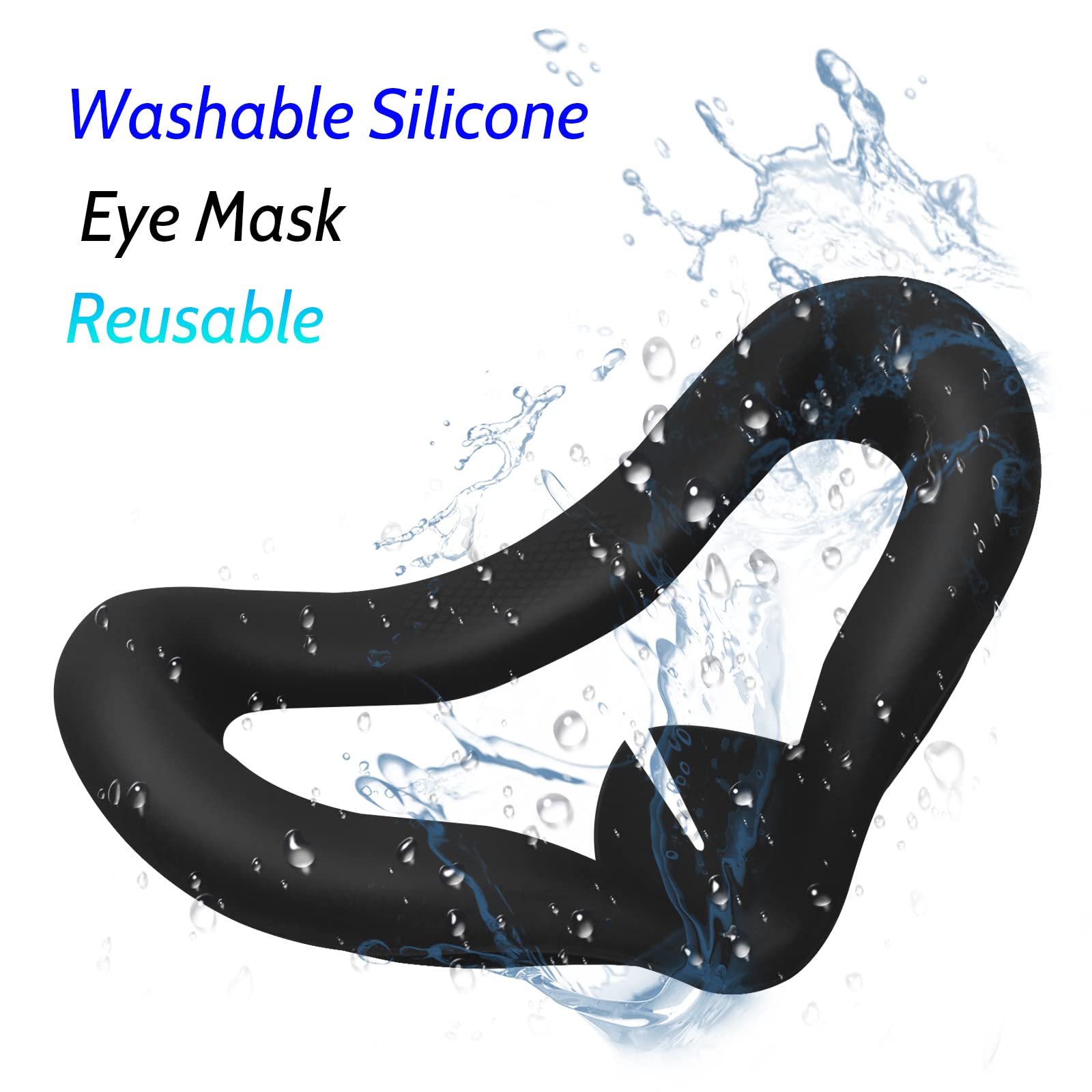 Jifeijidian VR Cover Compatible with Oculus Quest 2 Replacement Silicone Eye Face Pad Cushion Mask Sweatproof Dustproof Washable Lightproof Anti-Leakage Case for Oculus Quest 2 Accessories (Black)
