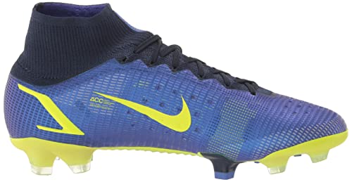 Nike Superfly 8 Elite FG Mens Football Boots CV0958 Soccer Cleats (UK 11 US 12 EU 46, Sapphire Volt Blue Void 574)