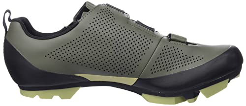 Fizik mens Platform Cycling Shoe, Military Green/Tangy Green, 9 US