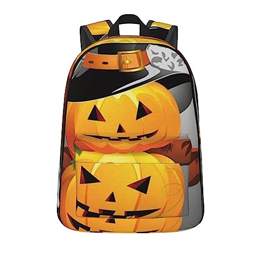 Halloween Pumpkins Printed Travel Laptop Backpack Computer Bag Business Backpack Work Bag