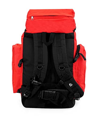 Everest Hiking Pack, Red, One Size