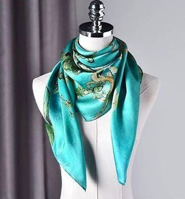 Grace Scarves 100% Silk Scarf, Large, Vincent van Gogh, Almond Blossom