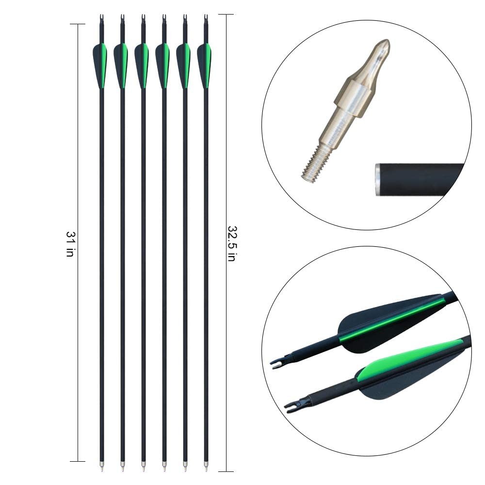 EinMAIQi Recurve Bow and Arrow Set for Adult Beginner Takedown Recurve Bow Right Hand Archery Set for Outdoor Hunting Training Practice, 30lb