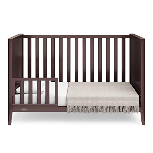 Graco Melbourne 3-in-1 Convertible Crib (Espresso) β Converts from Baby Crib to Toddler Bed and Daybed, Fits Standard Full-Size Crib Mattress, Adjustable Mattress Support Base